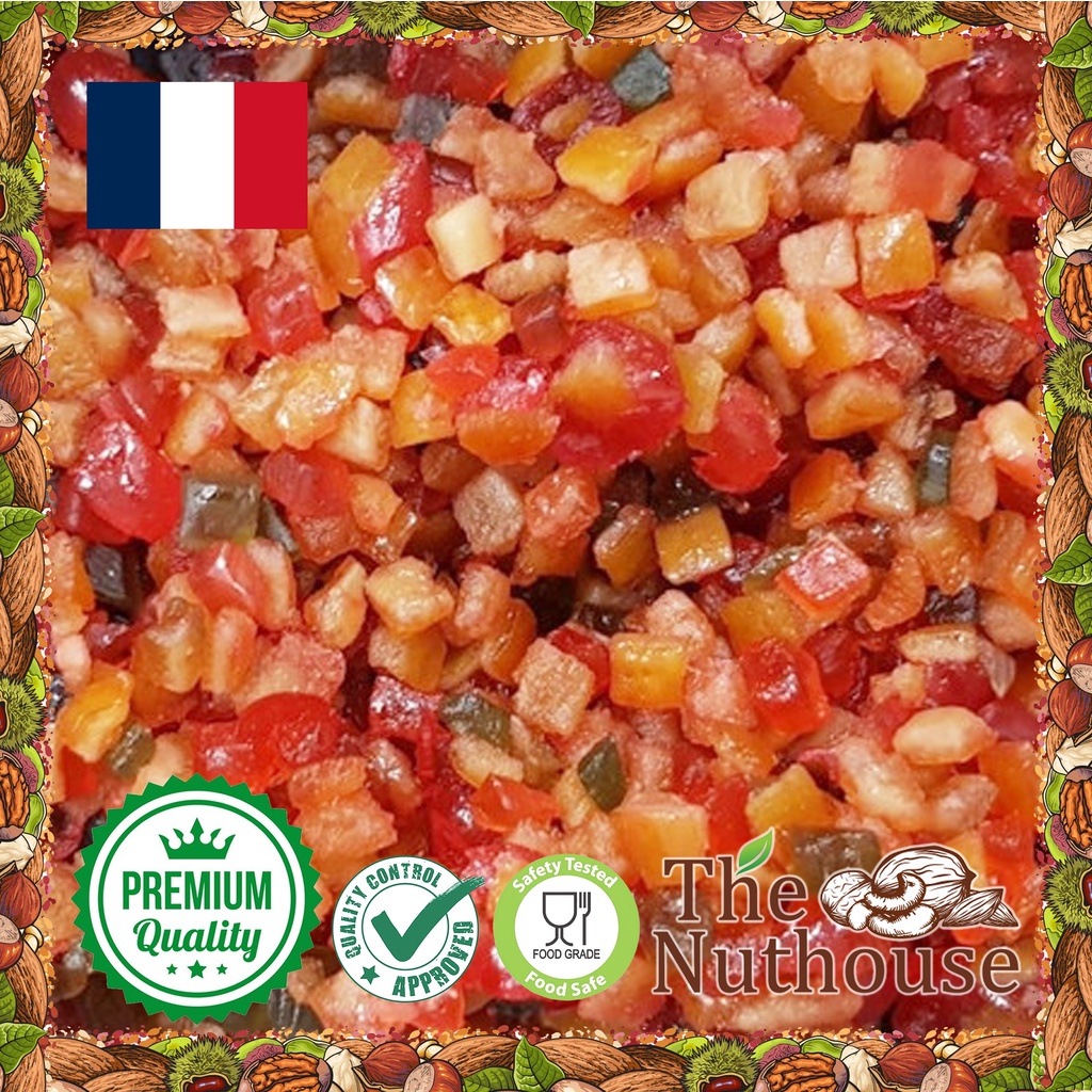 Jual 250gr Mix Peel Diced / Campuran Potongan Kulit Papaya, Orange ...