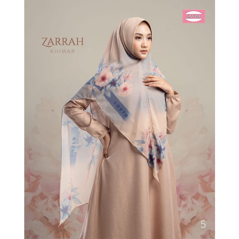 Jual Jilbab Syari Khimar Motif Zarrah By Sayra SAYRA1 | Shopee Indonesia