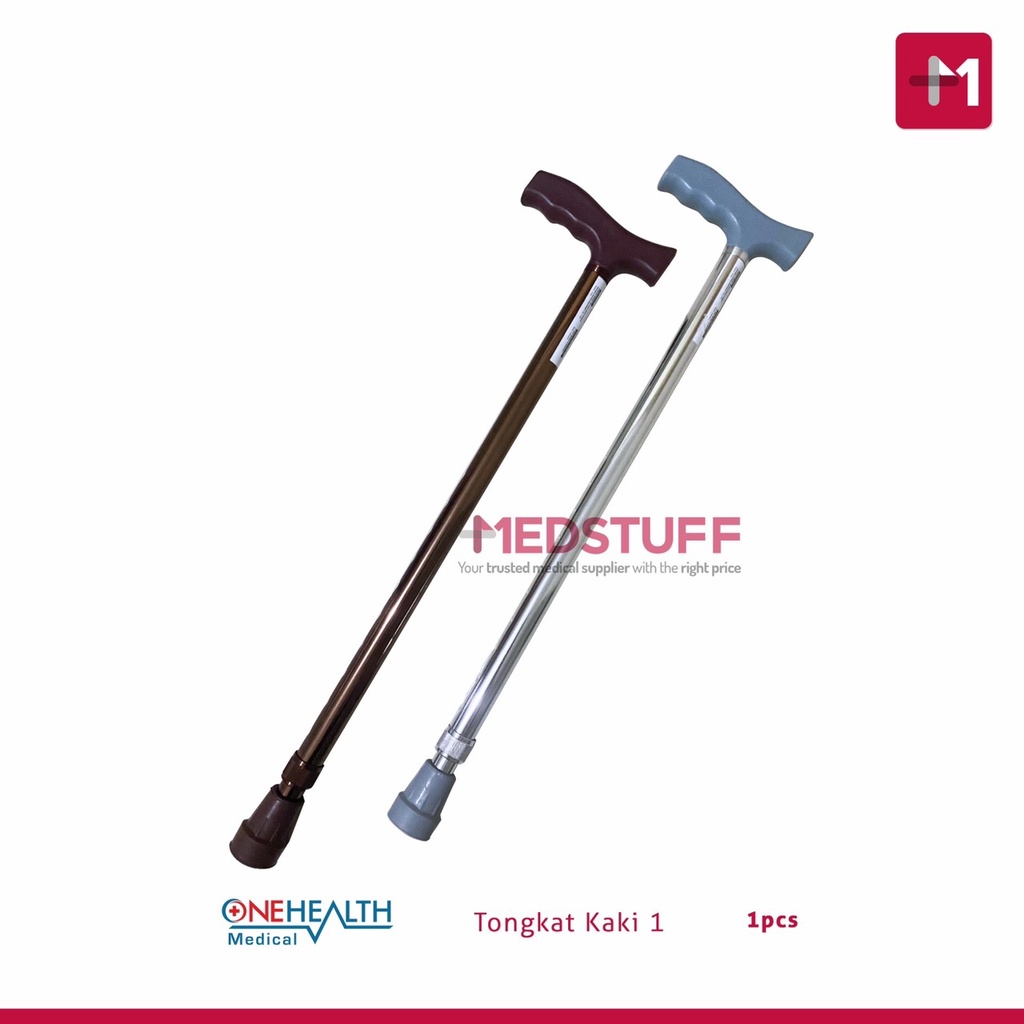 Jual Tongkat Jalan Kaki 1 Onehealth Tongkat Kaki 1 Alat Bantu Jalan ...