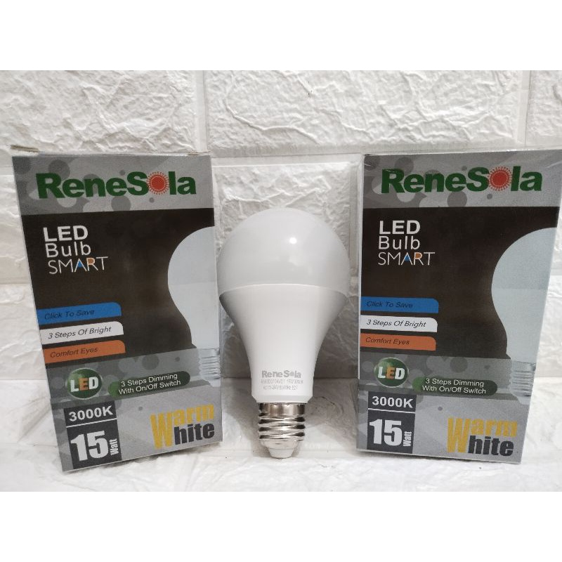 Jual Lampu Renesola Ledbulb Smart 15W Kuning , 3 tahap cahaya | Shopee Indonesia