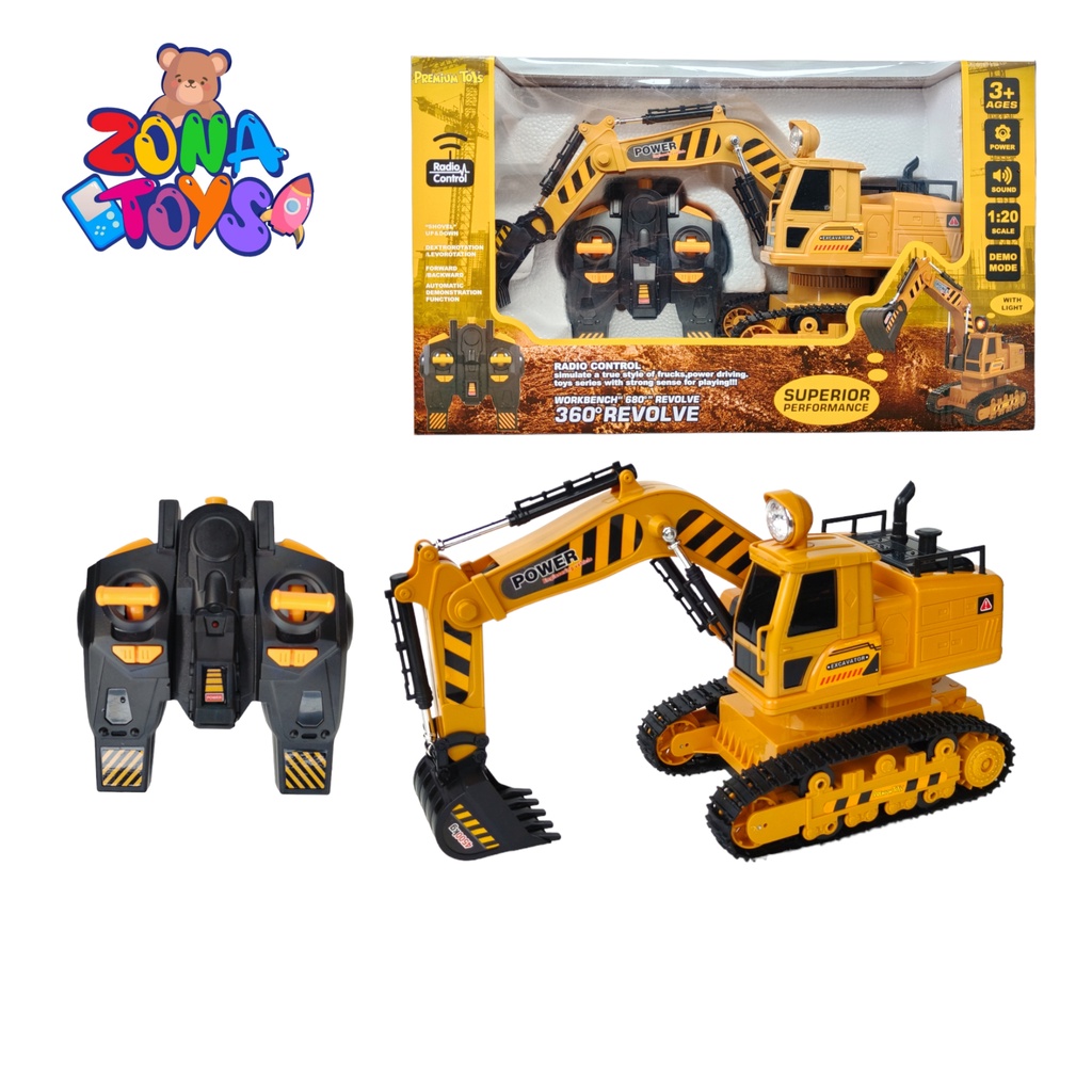 Jual Mainan RC Excavator Mobil Ekskavator Remote Control Truk Beco ...