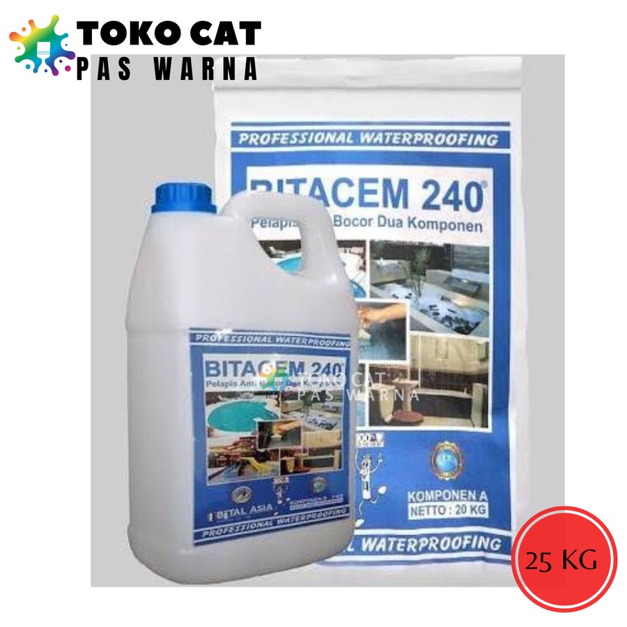 Jual Semen Pelapis Kedap Air BITACEM 240 (2 Komponen) Kemasan 25 kg ...