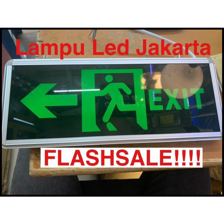 Jual Lampu Led Emergency Exit/ Lampu Penunjuk Emergency Exit. 2 Sisi | Shopee Indonesia