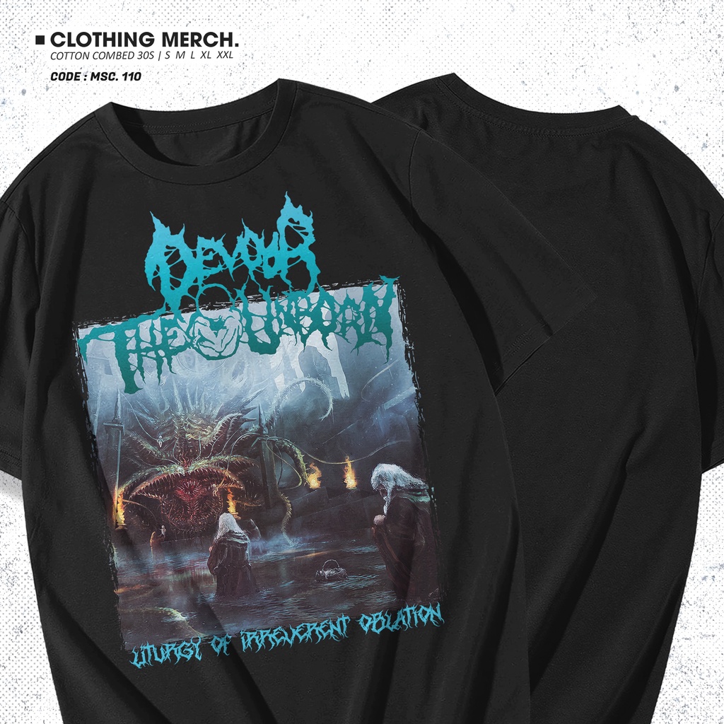 Jual Tshirt Kaos Merchandise band Metal - devour the unborn | Shopee ...
