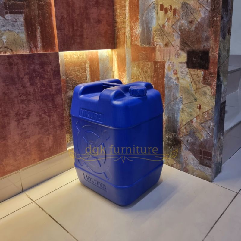 Jual Jerigen Jrigen Drigen Dirigen Derigen Biru BARU Plastik SUPER TEBAL 40 Liter 40 L 40L 40 ...