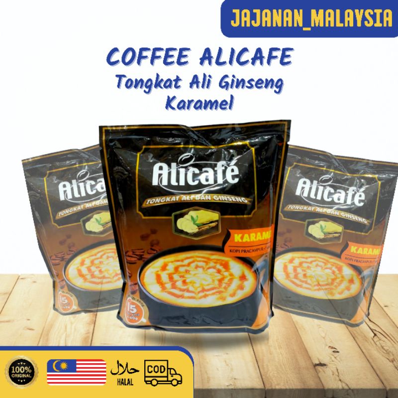 Jual Coffee Alicafe Tongkat Ali dan gingseng Original Instant 3in 1 isi ...