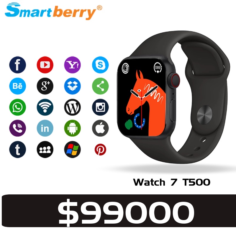 Jual [COD] Smartberry Smartwatch Watch 7 T500 Magnetic Charging Bluetooth Voice Watch for Kids ...