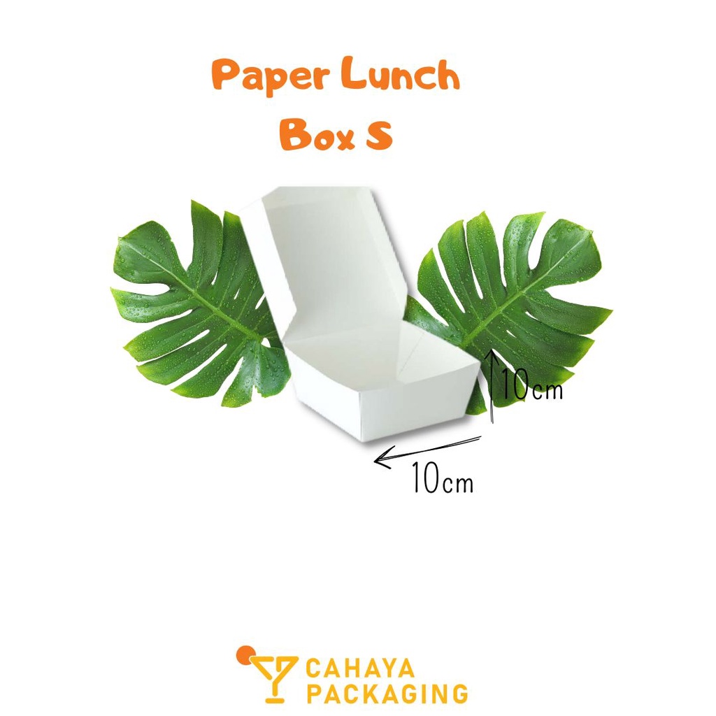 Jual PAPER LUNCH BOX SMALL LAMINASI LUAR DAN DALAM / KOTAK MAKAN KERTAS UK. S 50 PCS | Shopee ...