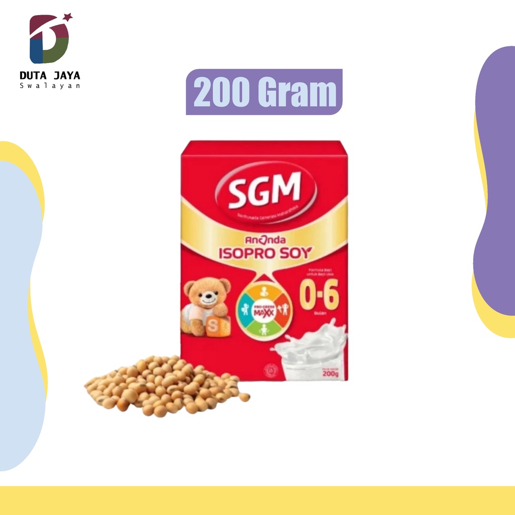 Jual SGM Ananda Isopro Soya 0-6 Bulan Susu Formula Anak Bubuk 200 Gram ...