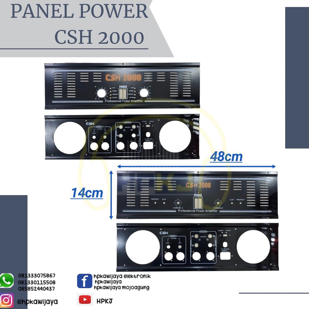 Jual Panel power amplifier csh2000 3u csh 2000 plat | Shopee Indonesia