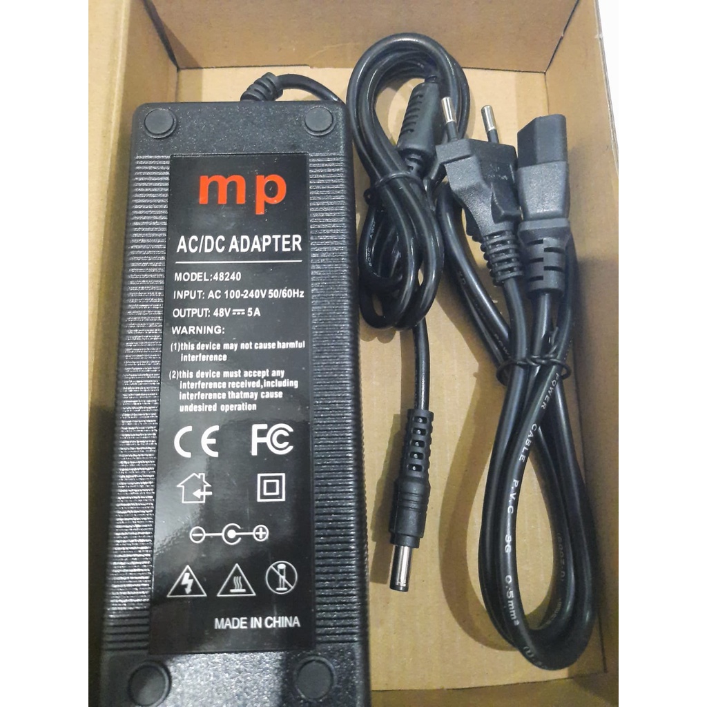Jual Adaptor PoE switch 48V - 5A 48 Volt 5 Ampere AC/DC Adapter ...