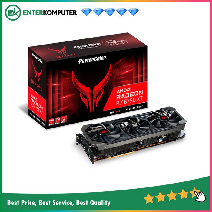 Jual PowerColor Radeon RX 6750 XT 12GB GDDR6 Red Devil | Shopee Indonesia