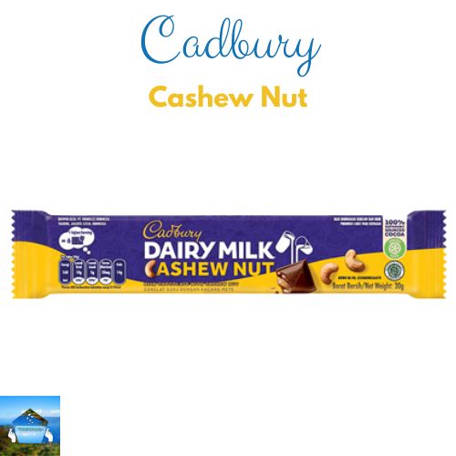 Jual Cadbury Dairy Milk Cokelat / Coklat Cashew Nut 30 gr | Shopee ...