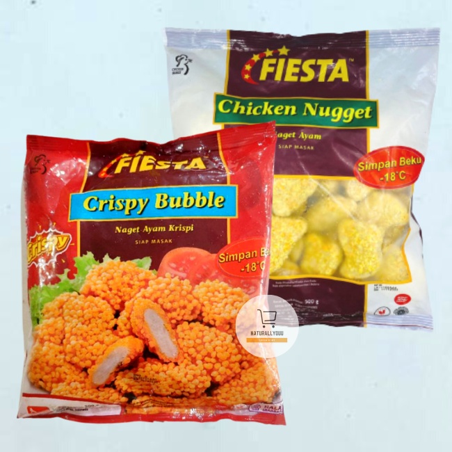 Jual Fiesta Chicken Nugget 200/400gr Fiesta Crispy Bubble | Shopee ...