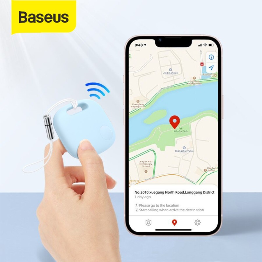 Jual BASEUS T2 PRO KEY FINDER WIRELESS TRACKER ANTI MALING TRACKING ...