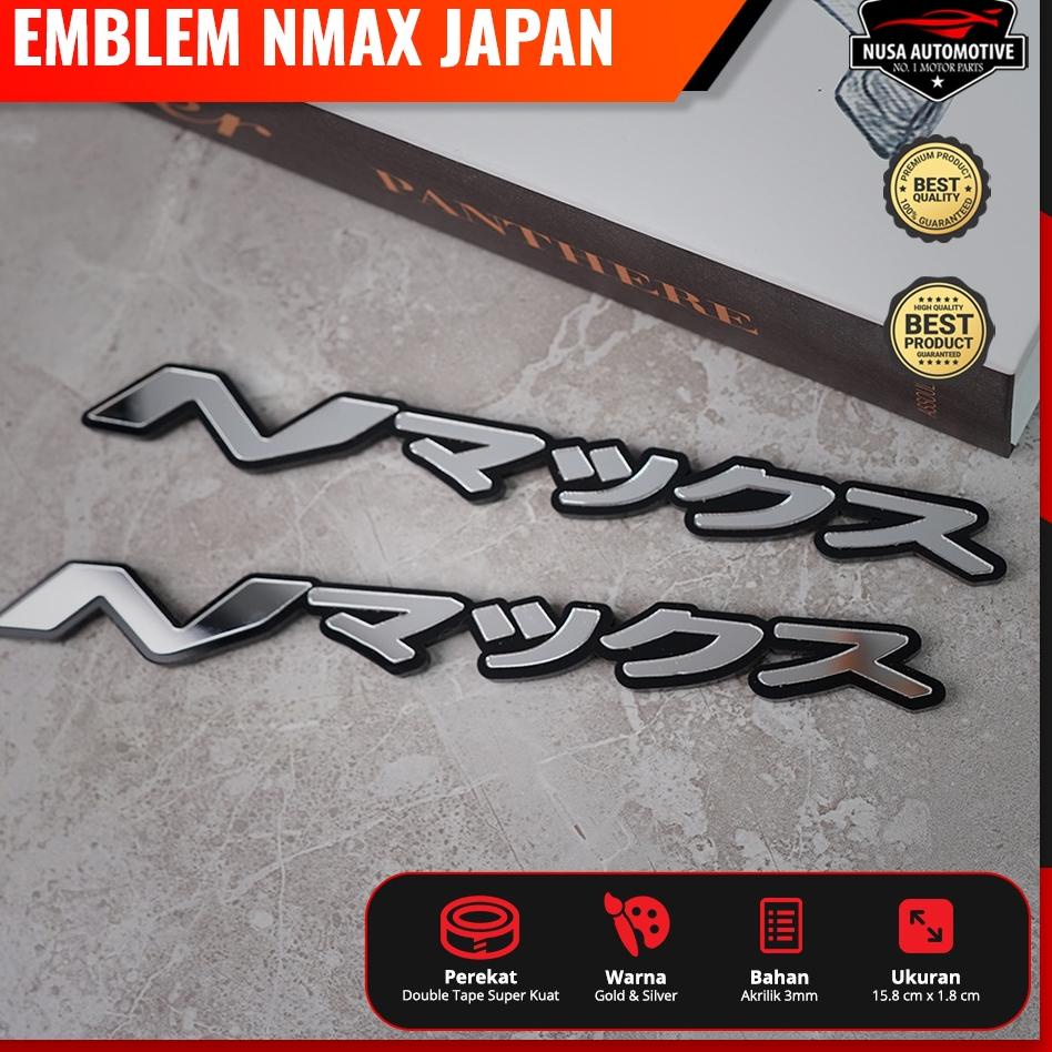 Jual 1F4 EMBLEM NMAX JAPAN AKRILIK & NMAX JAPANESE JEPANG KANJI ...