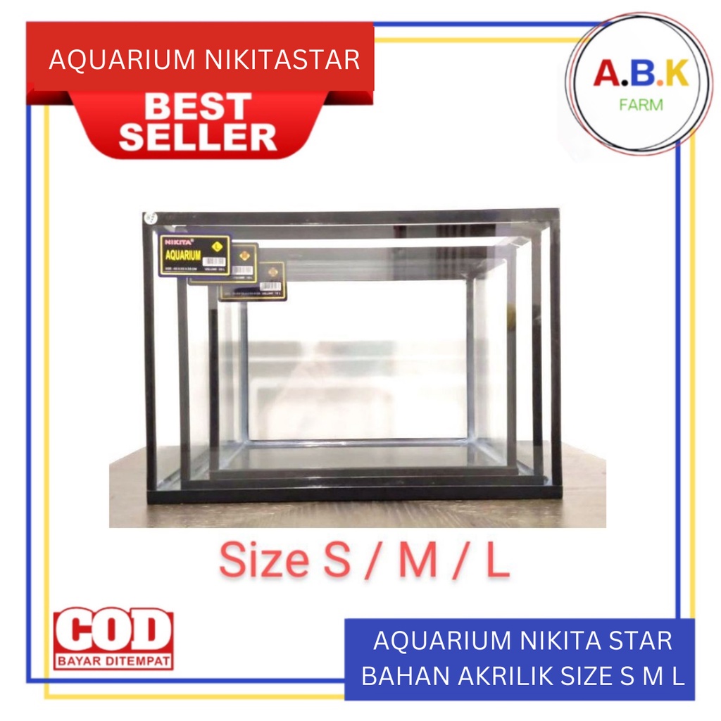 Jual Aquarium Nikita Size S M L / Aqurium Akrilik / Aquarium Reptil Hamster | Shopee Indonesia