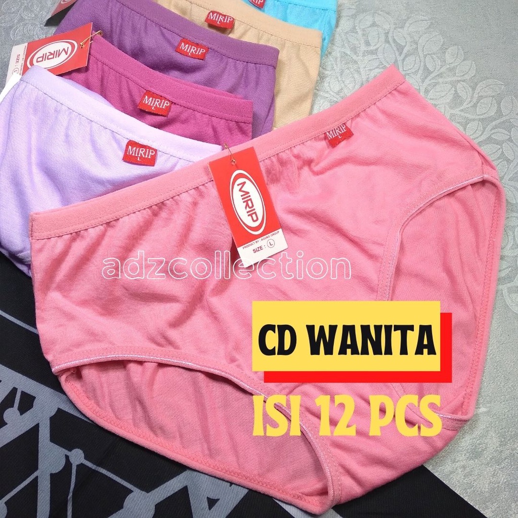 Jual 12 Pcs CD Wanita Lusinan / Celana Dalam Lusinan / Daeman Wanita Lusinan / Cd Wanita Murah ...