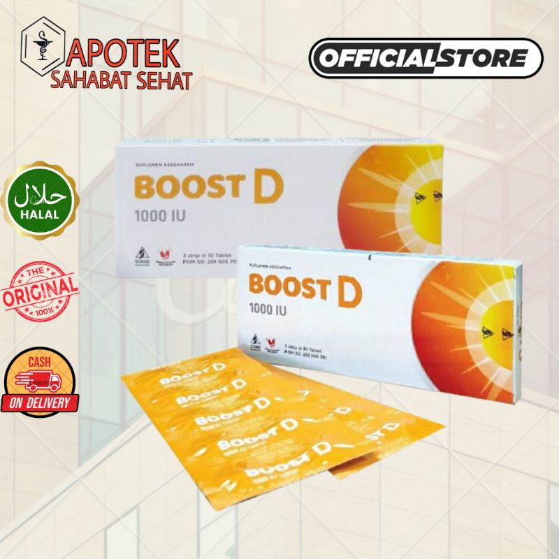 Jual Boost Vitamin D 1000 IU STRIP ISI 10 TABLET | Shopee Indonesia