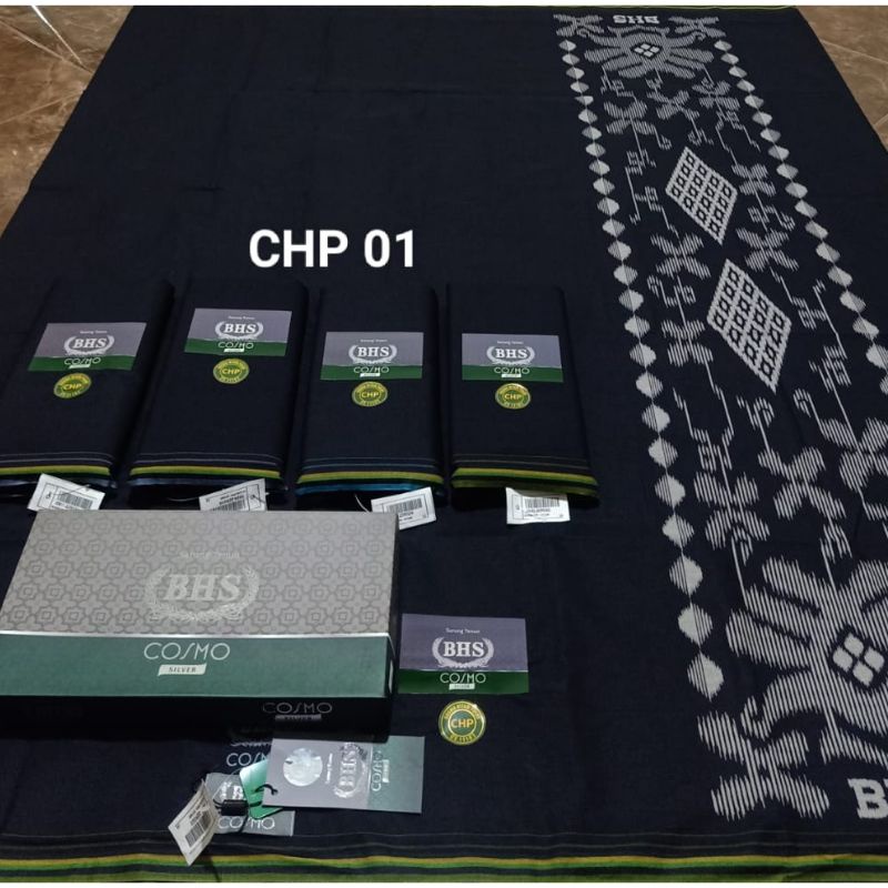 Jual Sarung BHS Cosmo Silver Hitam Polos dan Putih Polos | Shopee Indonesia