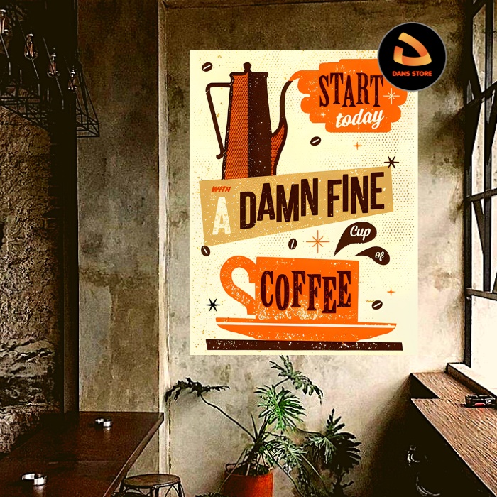Jual Poster Kayu Cafe Resto Hiasan Dinding Warkop dan Resto CF16 ...