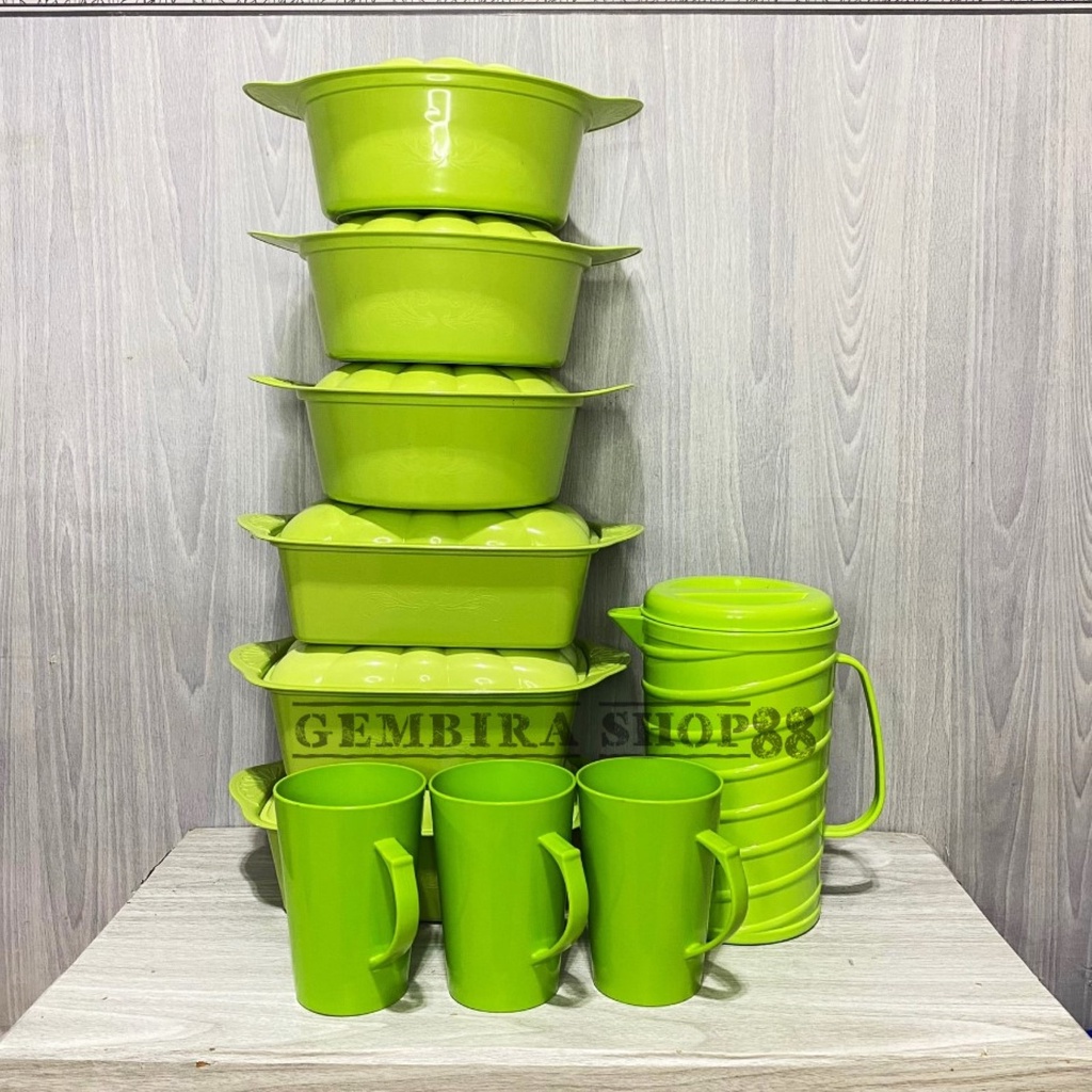 Jual COD WADAH PRASMANAN / WADAH SAJI SET 10 ITEM 3 PCS SEGI 3 PCS ...