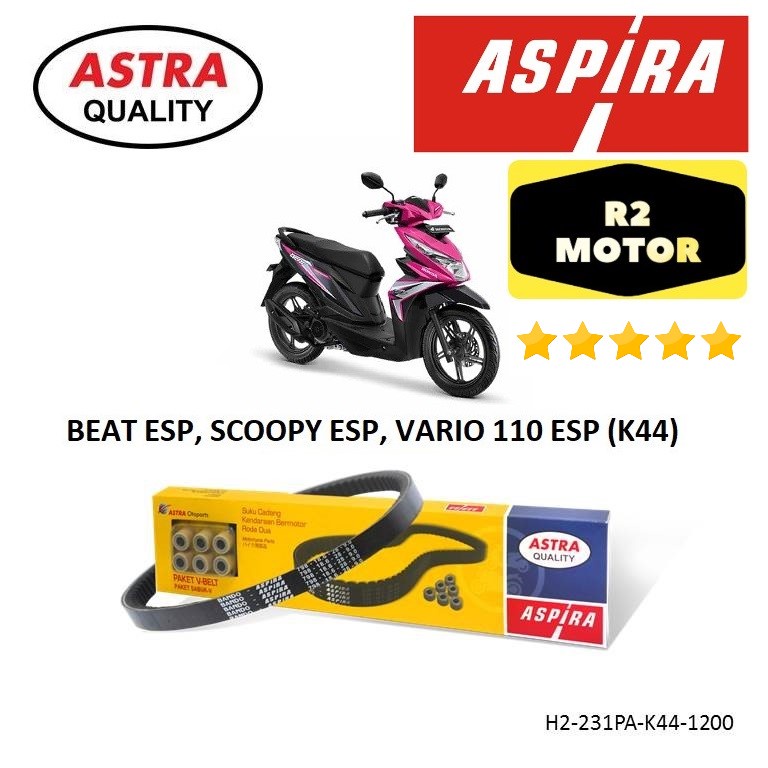 Jual VBELT SET PLUS ROLLER K44 ASPIRA BEAT STREET POP SPORTY SCOOPY ...