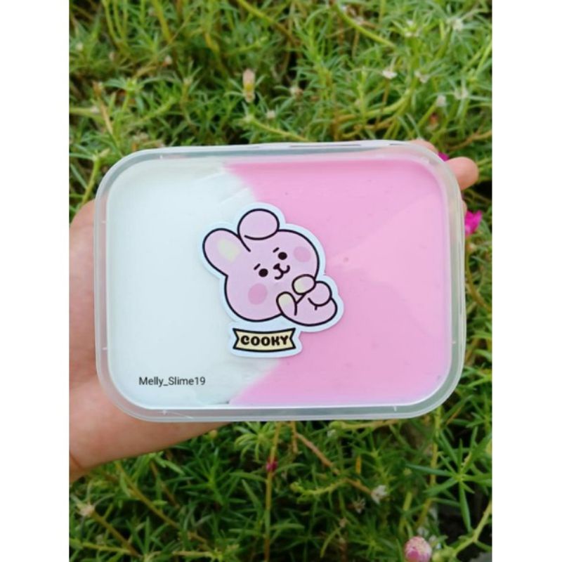 Jual Slime bt21 dua warna tofu original mainan edukasi anak warna mang ...