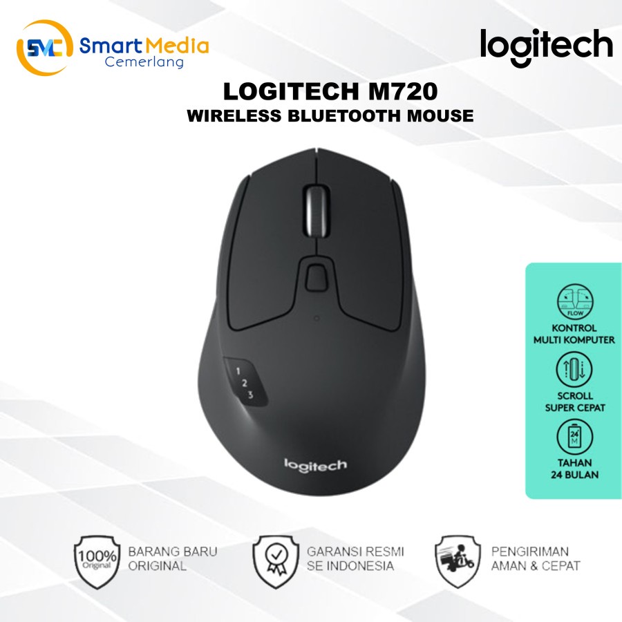 Jual Logitech M720 Mouse Wireless Bluetooth Multi-Device Hyper Fast ... Jual Logitech M720 Mouse Wireless Bluetooth Multi-Device Hyper Fast ...
