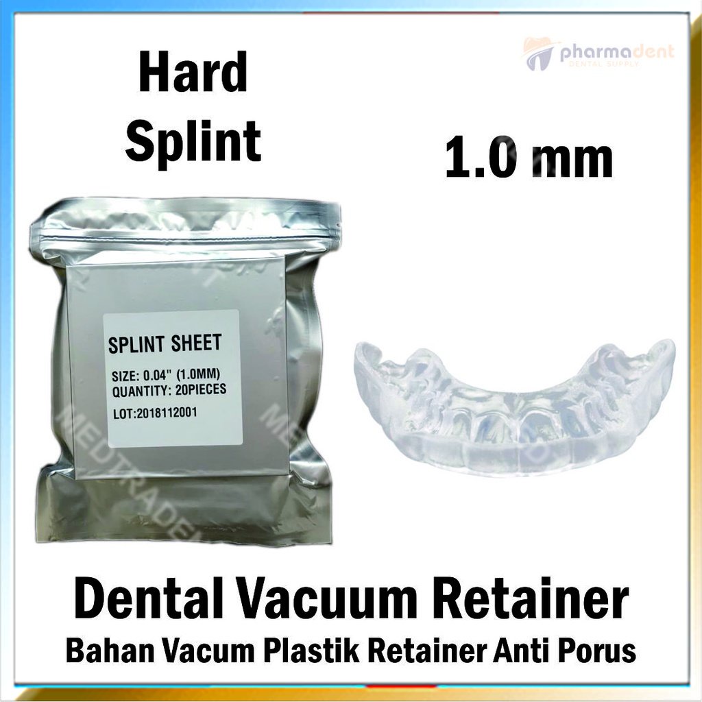 Jual Dental Lab Splint Thermoforming Material/Dental Resin Sheet 1 mm ...