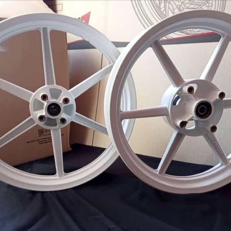 Jual VELG V ROSSI DERIK 215/250-17 NINJA R WHITE | Shopee Indonesia