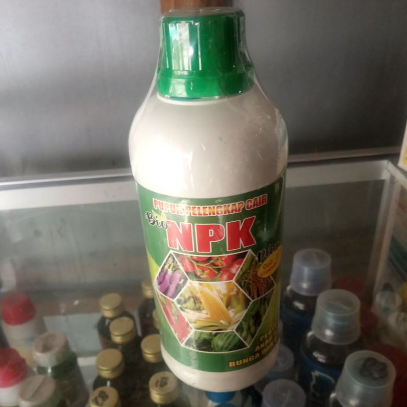 Jual bio npk plus 500 ml pupuk cair penyubur akar daun batang bunga buah tanaman pangan dan hias ...