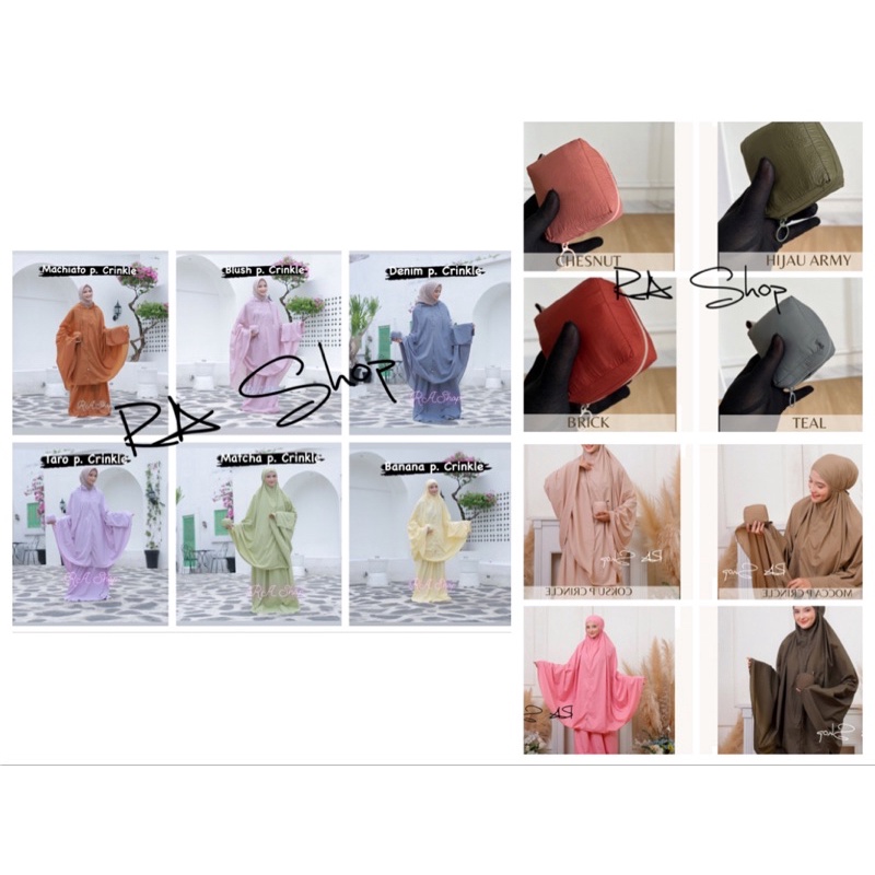 Jual Mukena Genggam Mini P. Crinkle merk Wulz | Shopee Indonesia