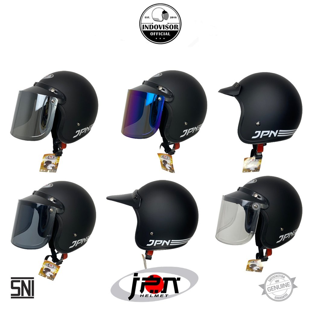Jual Helm JPN Warna Hitam Doff | Shopee Indonesia