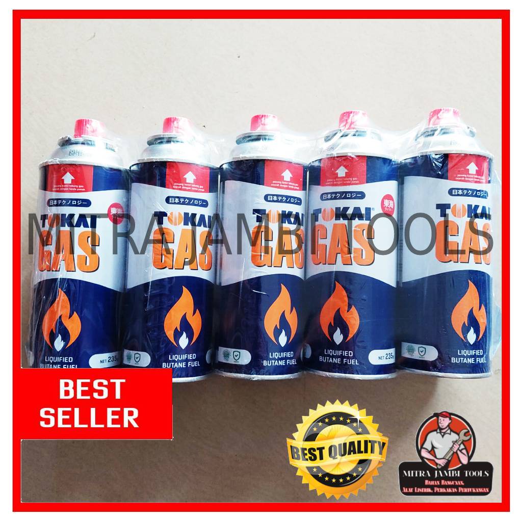 Jual TABUNG GAS PORTABLE TOKAI 235 GRAM KALENG / BUTANE GAS REFILL ...