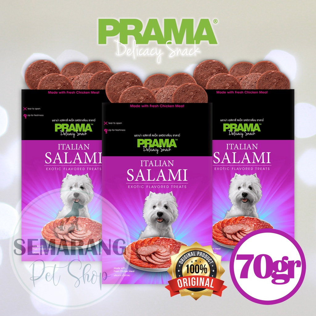Jual Snack Anjing PRAMA Italian Salami 70gr Dog Treat Treats Camilan ...