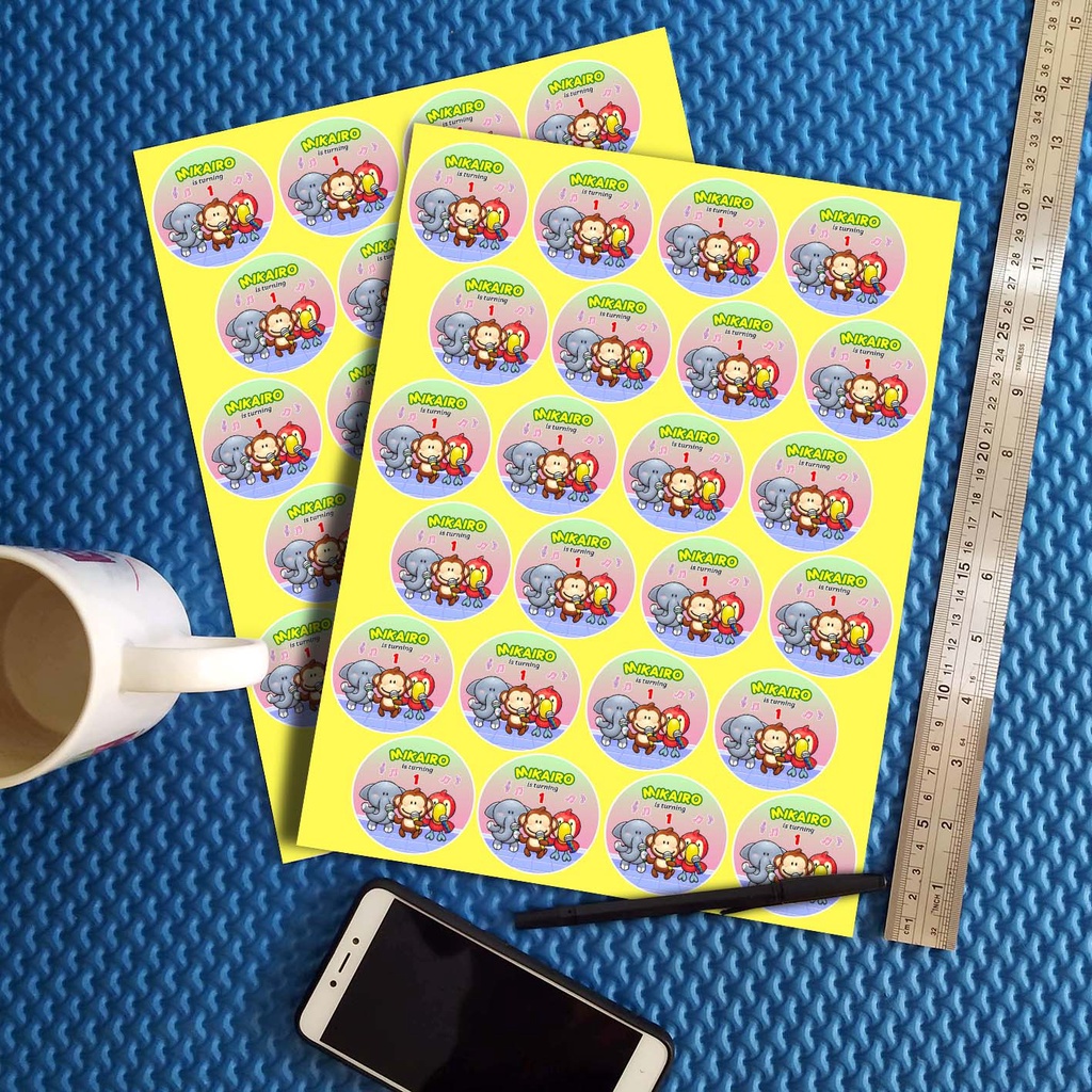 Jual STIKER ULANG TAHUN ANAK BALITA BABA LILI TATA STICKER LABEL ...