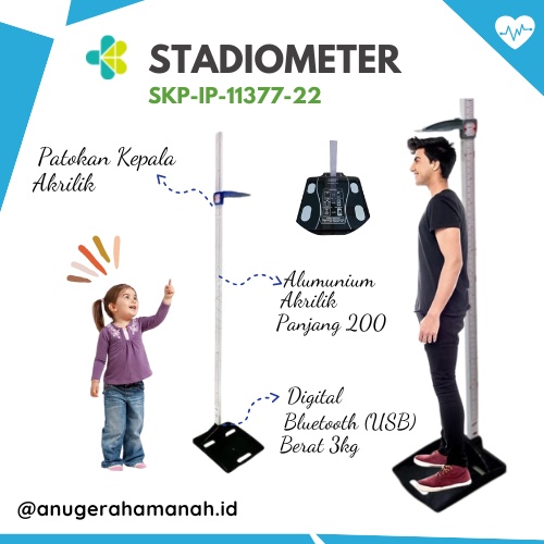 Jual stadiometer akrilik alumunium/pengukur panjang badan/stadiometer ...