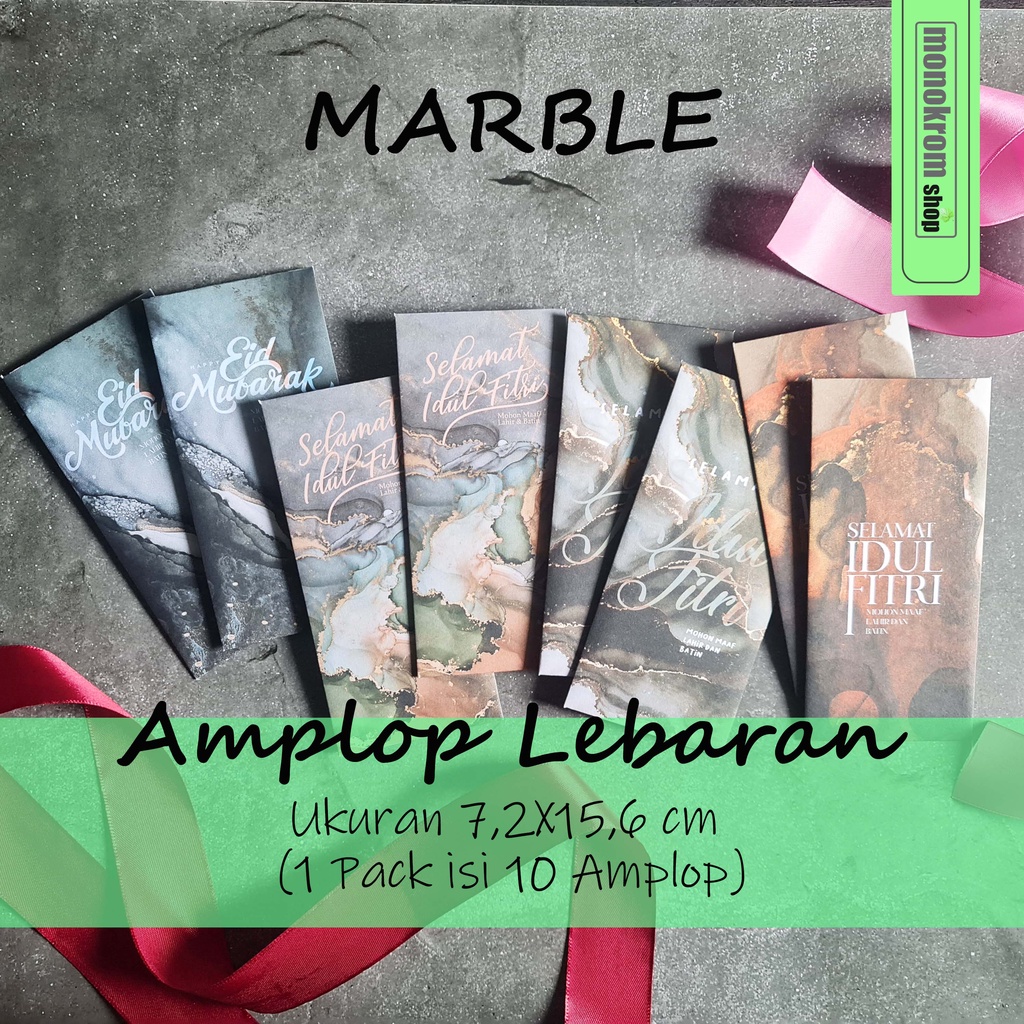 Jual Amplop Lebaran Besar Tebal Selamat Idul Fitri - Tema Marble ...