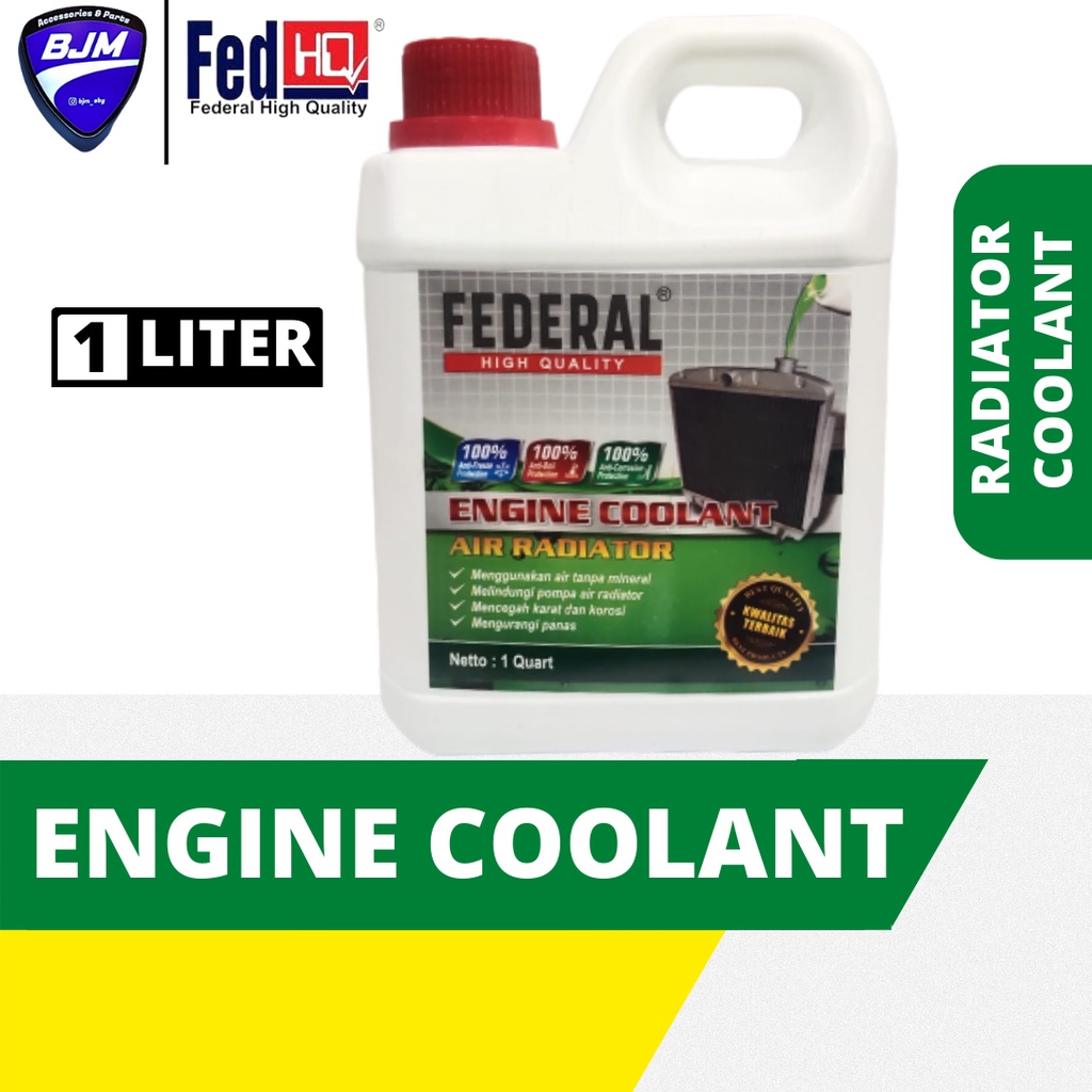 Jual AIR RADIATOR ENGINE COOLANT 1 LITER FEDERAL 1000ML CAIRAN RADIATOR ...
