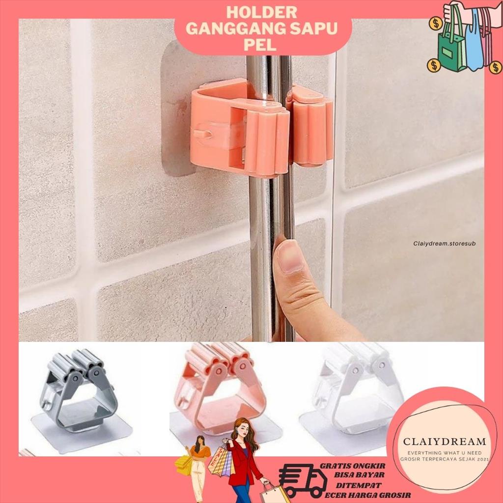 Jual CLAIYDREAM GANTUNGAN Hook Tempel GAGANG Sapu Pel Dinding Clip ...