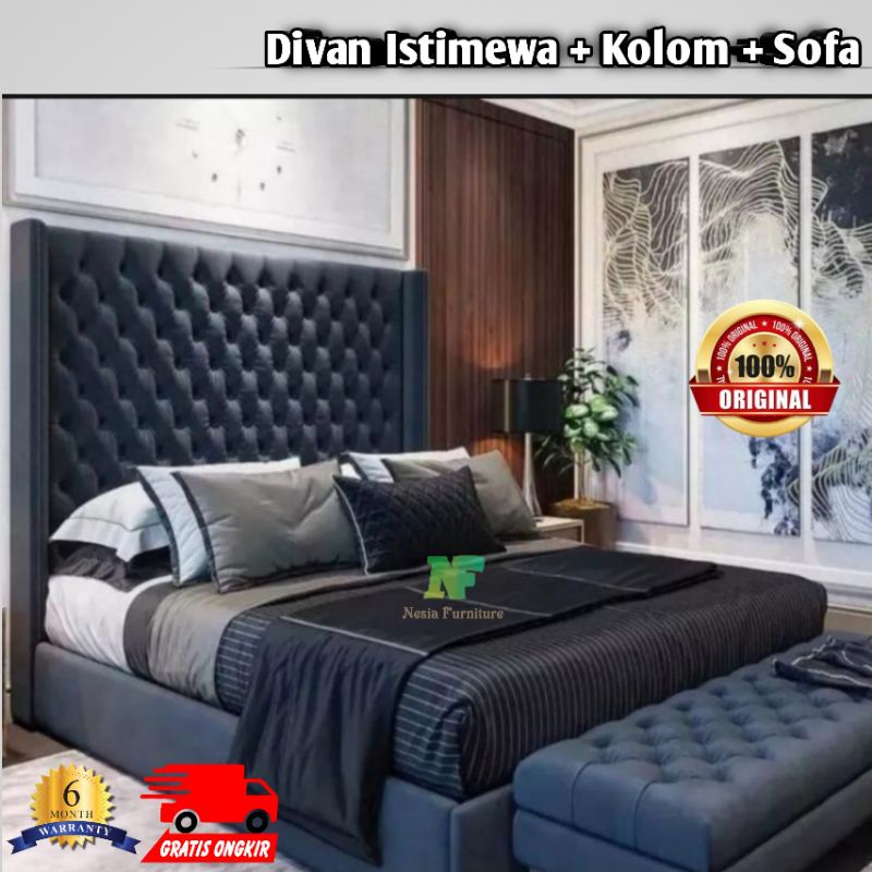 Jual Dipan Istimewa plus sandaran plus kolam plus sofa | divan kasur ...