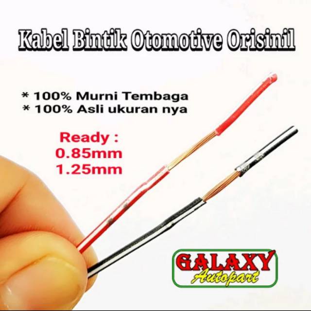 Jual Kabel Single Otomotive Bintik Orisinil Murni Tembaga 0.5mm / 0 ...