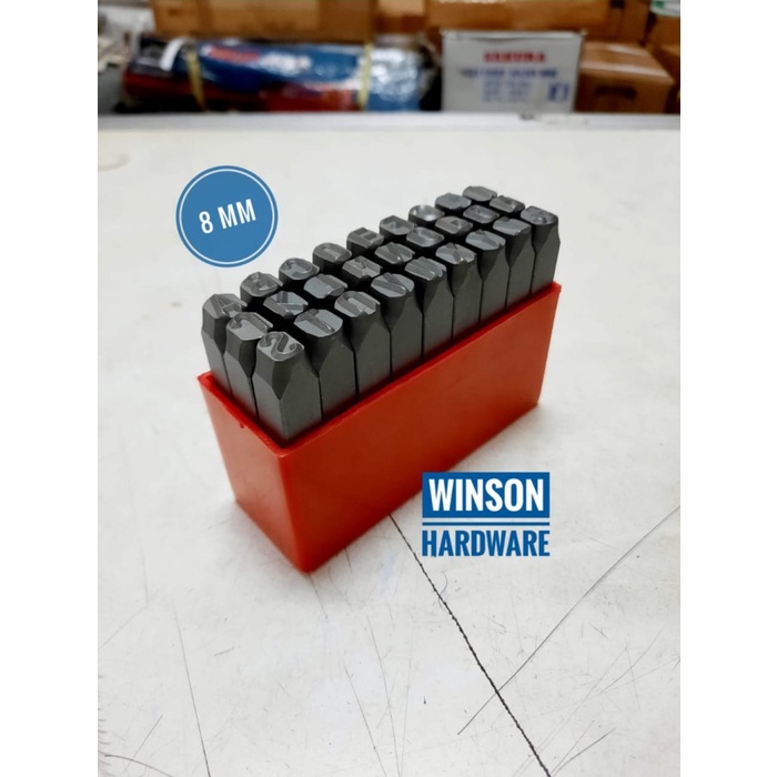 Jual Mato Alat Ketok Huruf Rangka Mesin 8Mm Zeki Letter Stamp Punch Set ...