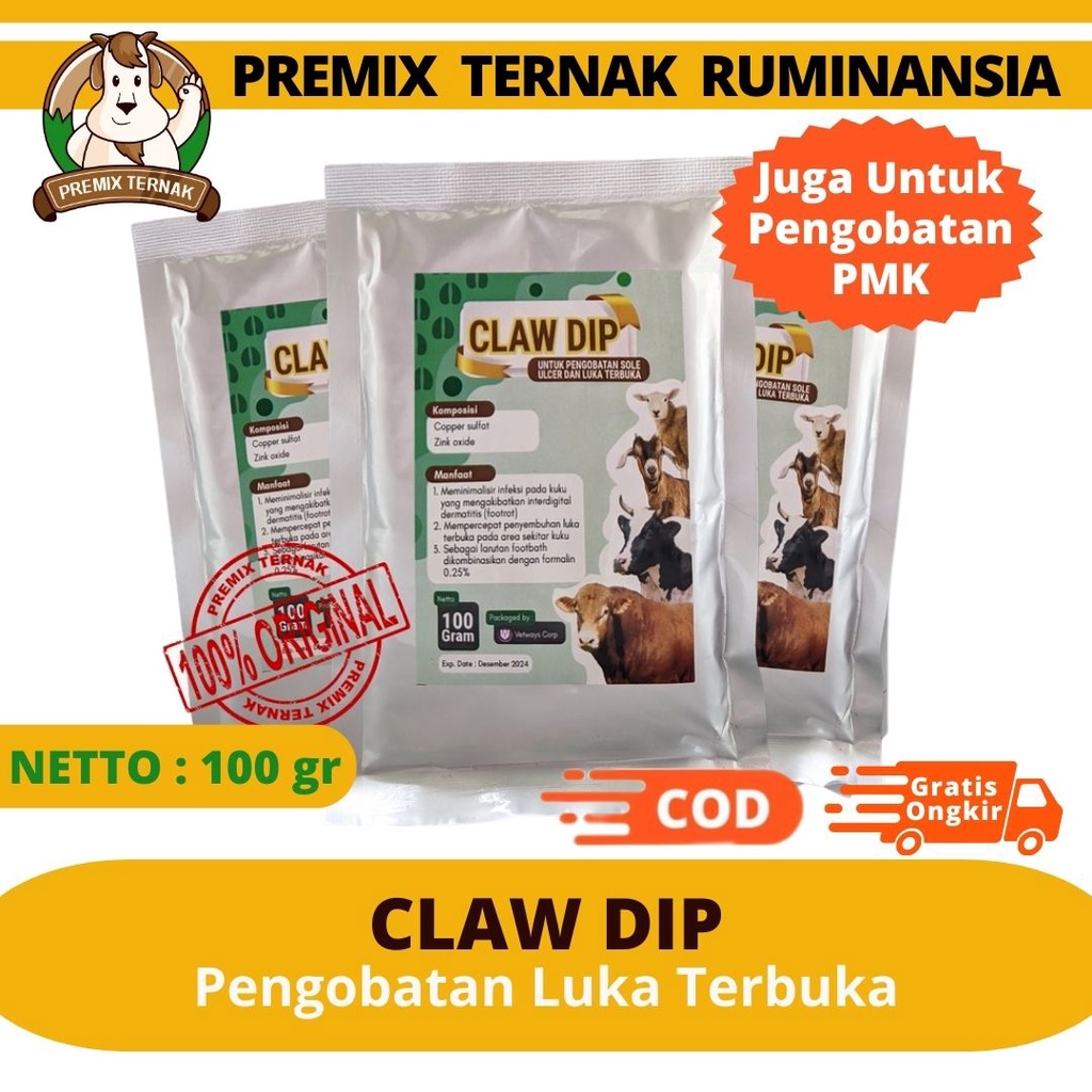 Jual CLAW DIP 100 Gram - Obat Kuku Sapi PMK - Obat Kuku Ternak | Claw ...