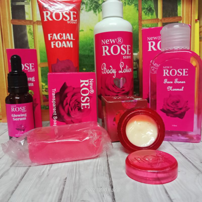 Jual paket cream rose ( cream,sabun,serum,toner,body lotion,facial foam ...