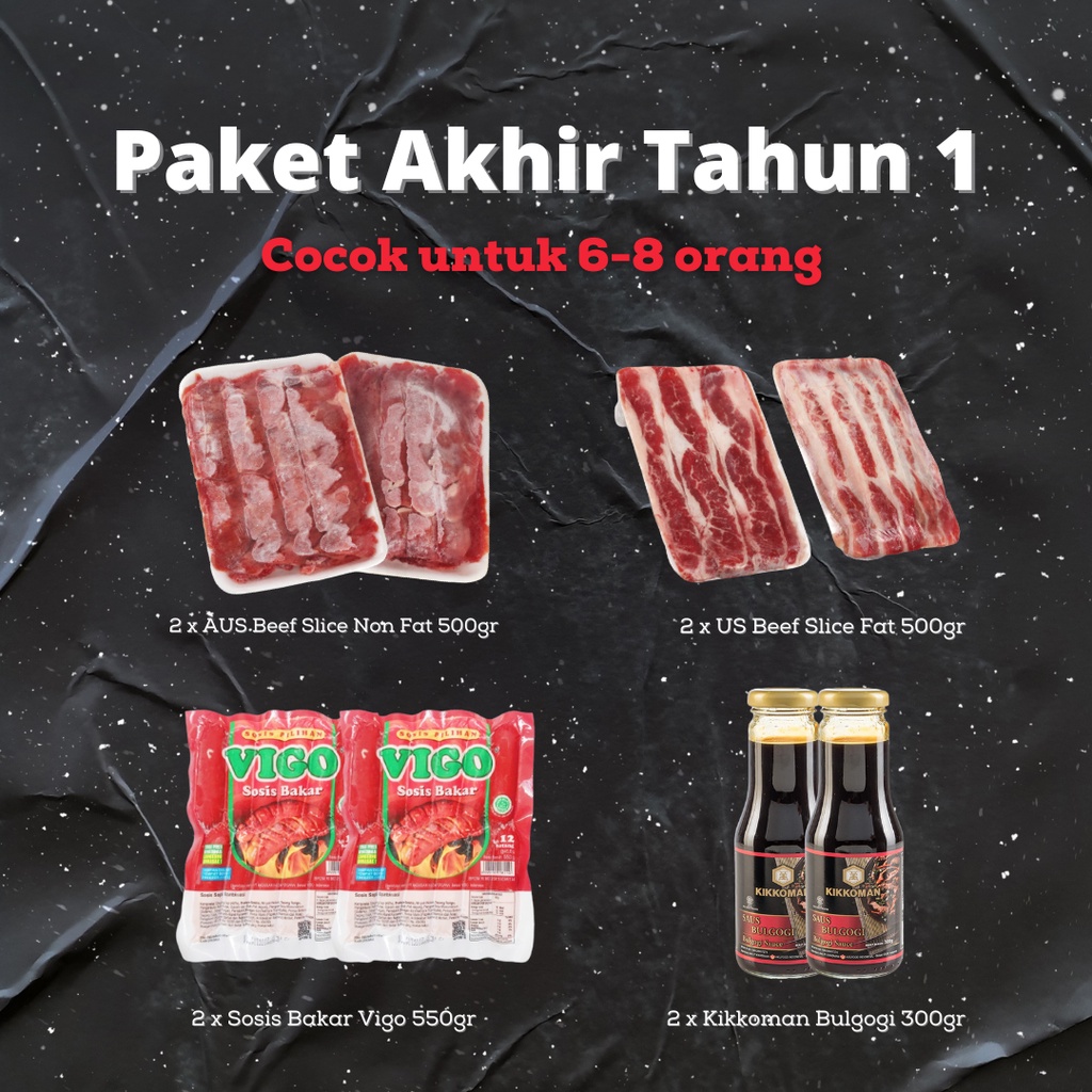 Jual Paket BBQ Beef Slice / Paket Korean BBQ Daging Slice HEMAT (5-6 ...