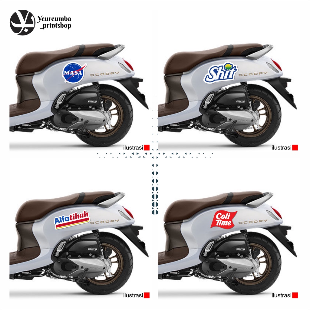 Jual STIKER PRINT AND CUT STICKER LOGO ALFAMART PLESETAN VESPA HONDA ...