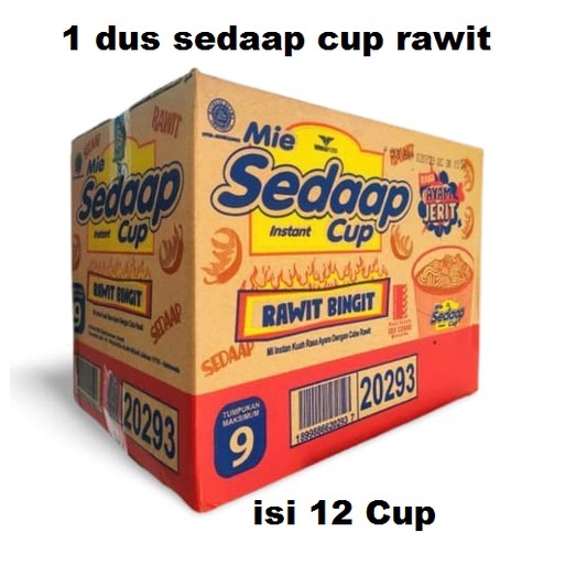 Jual [ 1 dus ] mie sedaap cup [ 77g x 12 cup ] | Shopee Indonesia