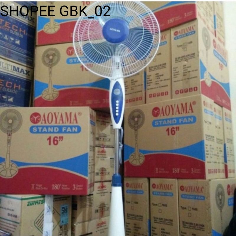 Jual Kipas Angin AOYAMA berdiri 16" inch Stand Fan MERK RANDOM QQ ...